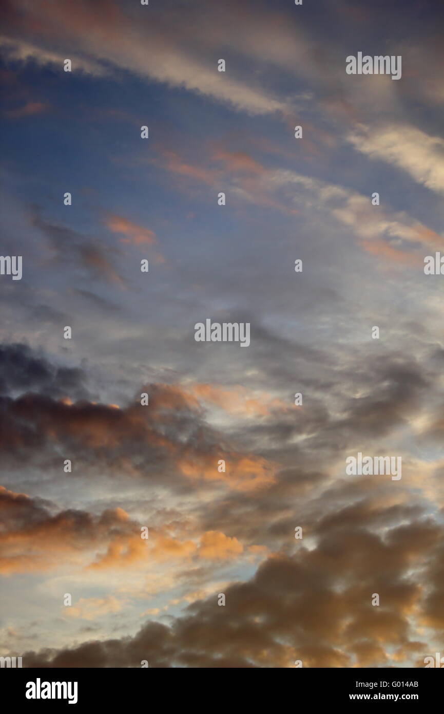 Different impressive and colorful clouds in the morning Stock Photo - Alamy