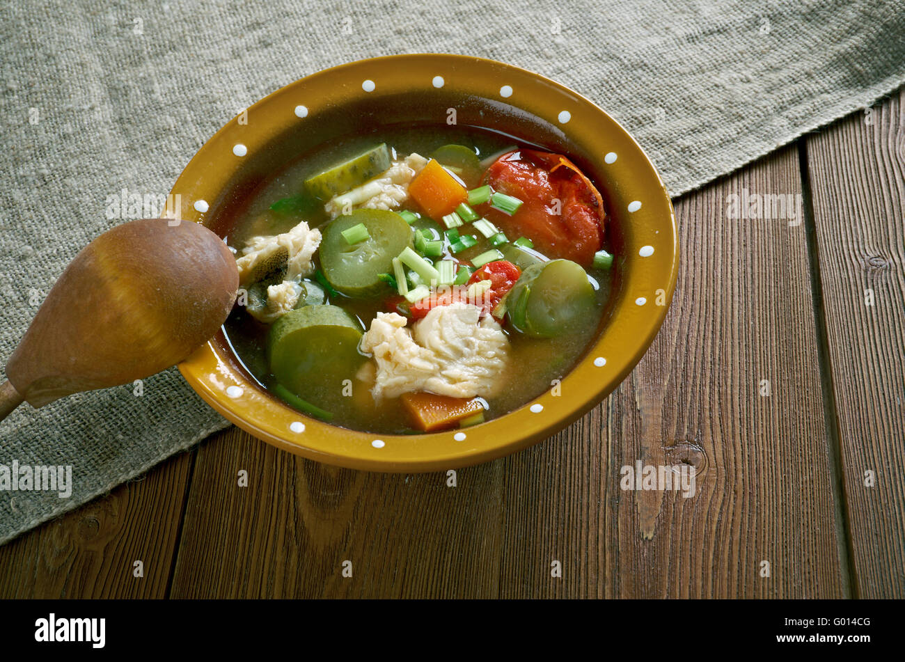 Russian fish solyanka Stock Photo - Alamy