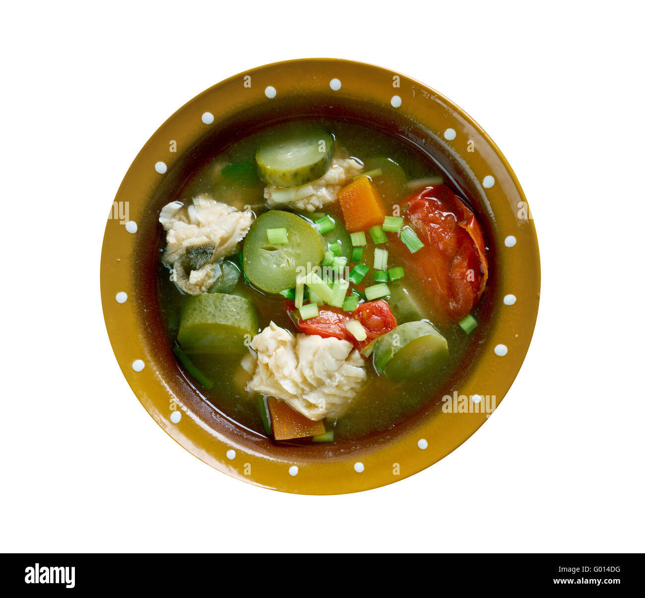 Russian fish solyanka Stock Photo - Alamy