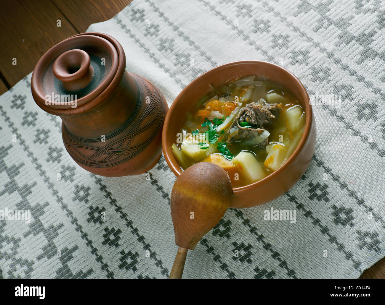 Belarusian traditional soup Stock Photo - Alamy