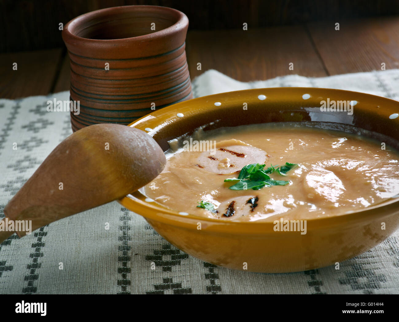 Sour rye soup zur Stock Photo - Alamy