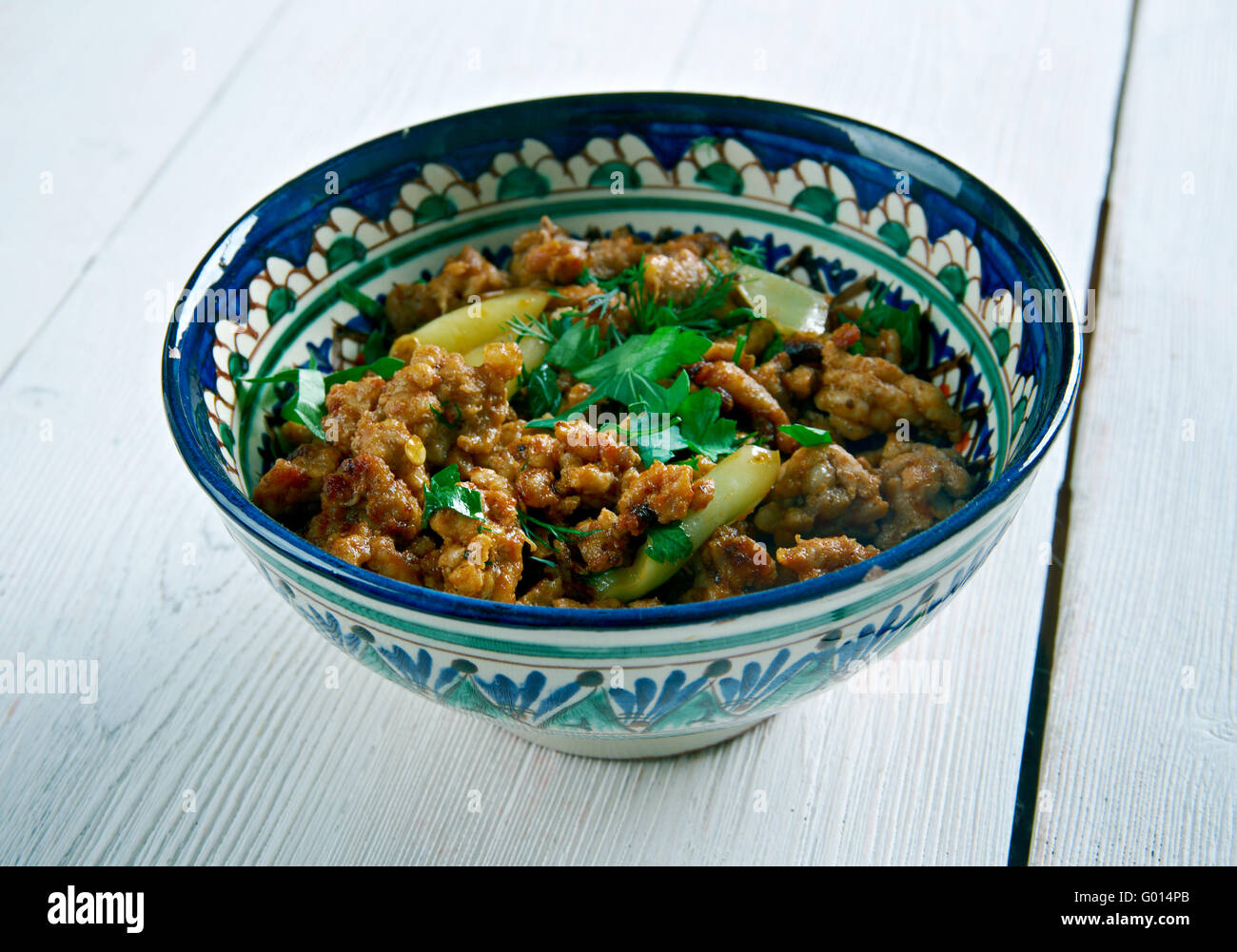 Keema meat dish Stock Photo - Alamy