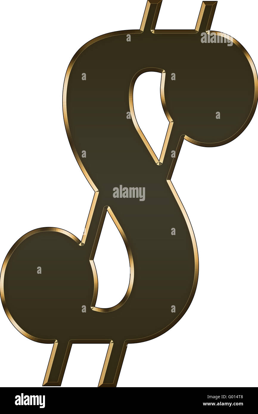 US currency dollar sign illustration Stock Photo - Alamy