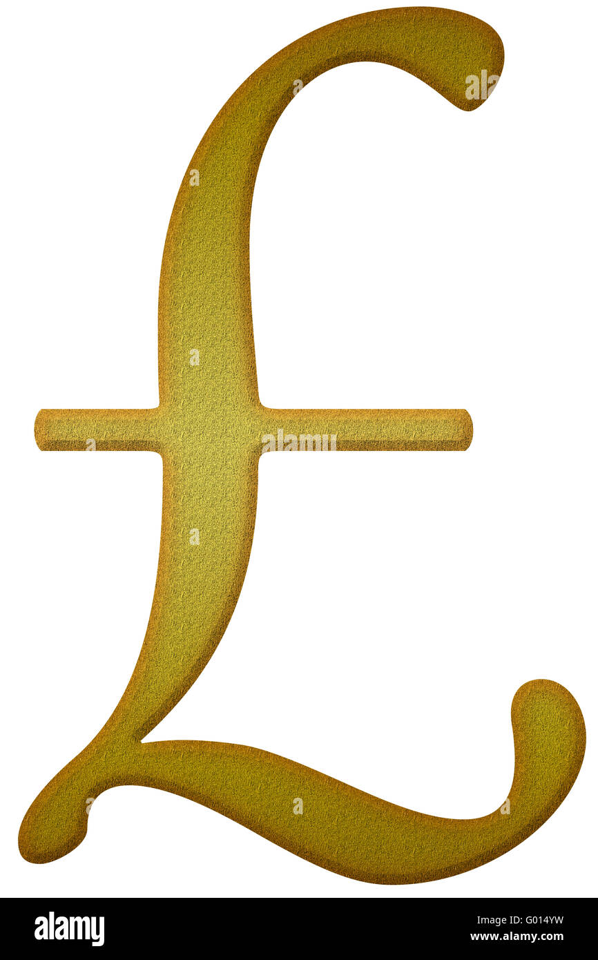 United Kingdom currency pound sign illustration Stock Photo - Alamy