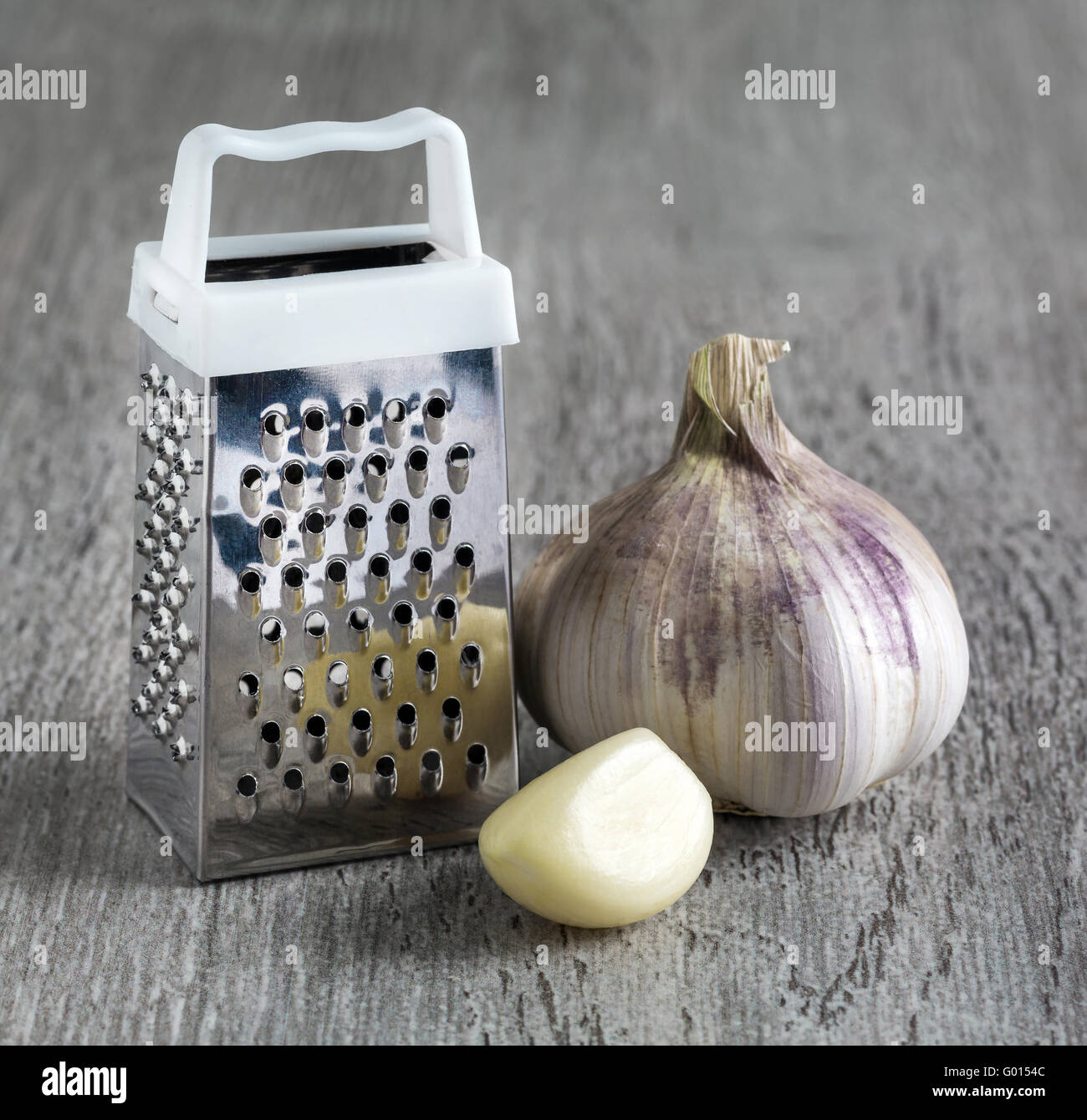 grater garlic. macro Stock Photo - Alamy