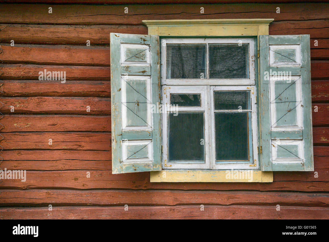 Old, rustic window Stock Photo - Alamy