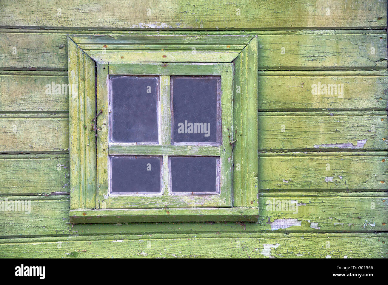 rustic green window Stock Photo - Alamy