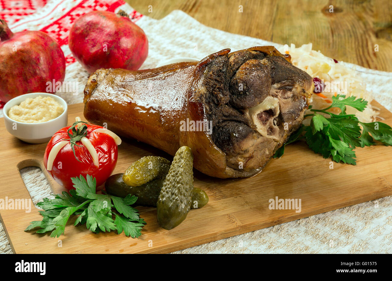 Close up pork knuckle hi-res stock photography and images - Alamy