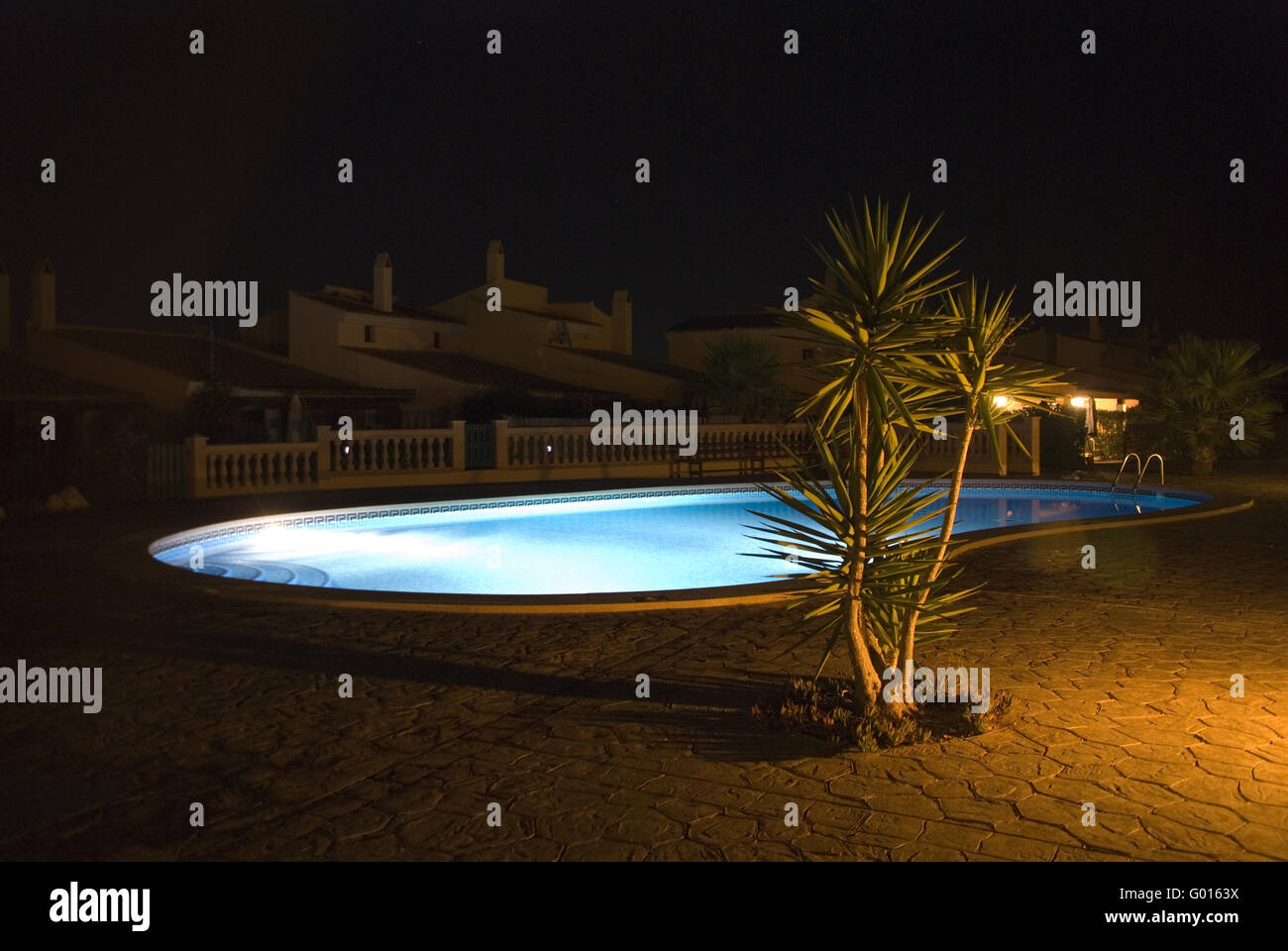 pool at night Stock Photo - Alamy