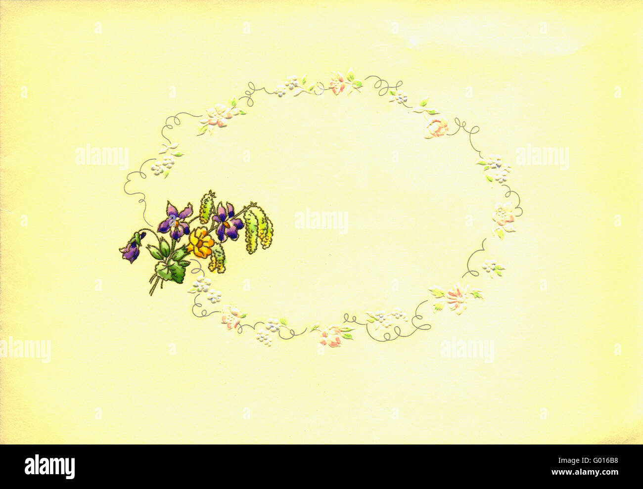 vintage paper frame Stock Photo - Alamy