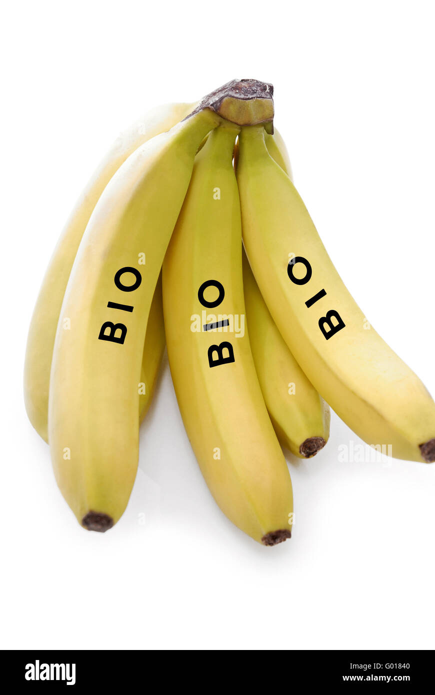 Bio banana Cut Out Stock Images & Pictures - Alamy