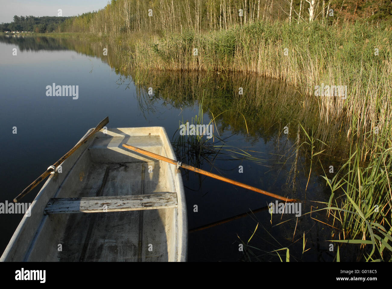 The boat in the Spree Forest Stock Photo - Alamy