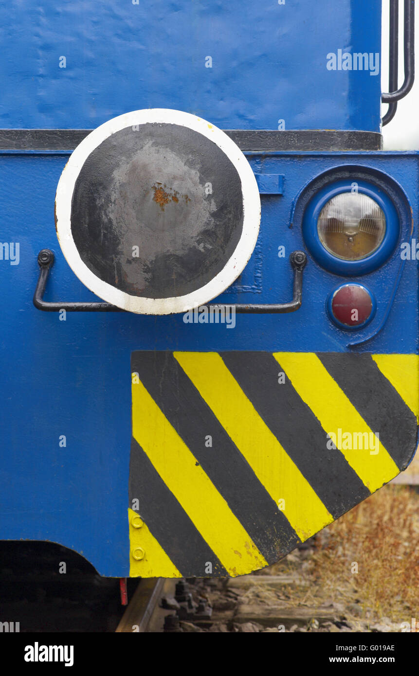 Detail of a shunting locomotive Stock Photo - Alamy