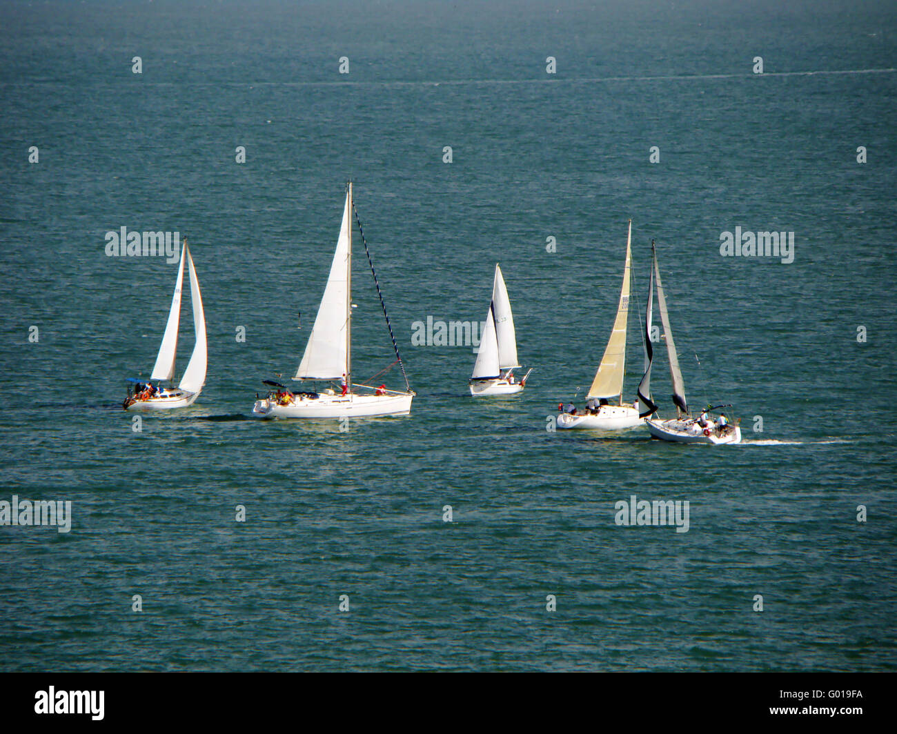 group of sailboats Stock Photo - Alamy