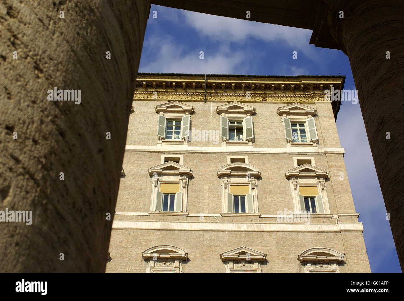 The window of the apostolic palace hi-res stock photography and images ...