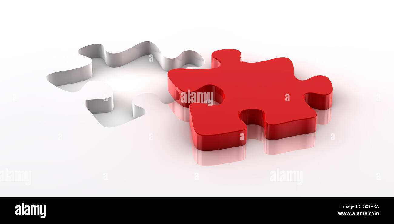 Jigsaw puzzle solution fitting hi-res stock photography and images - Alamy