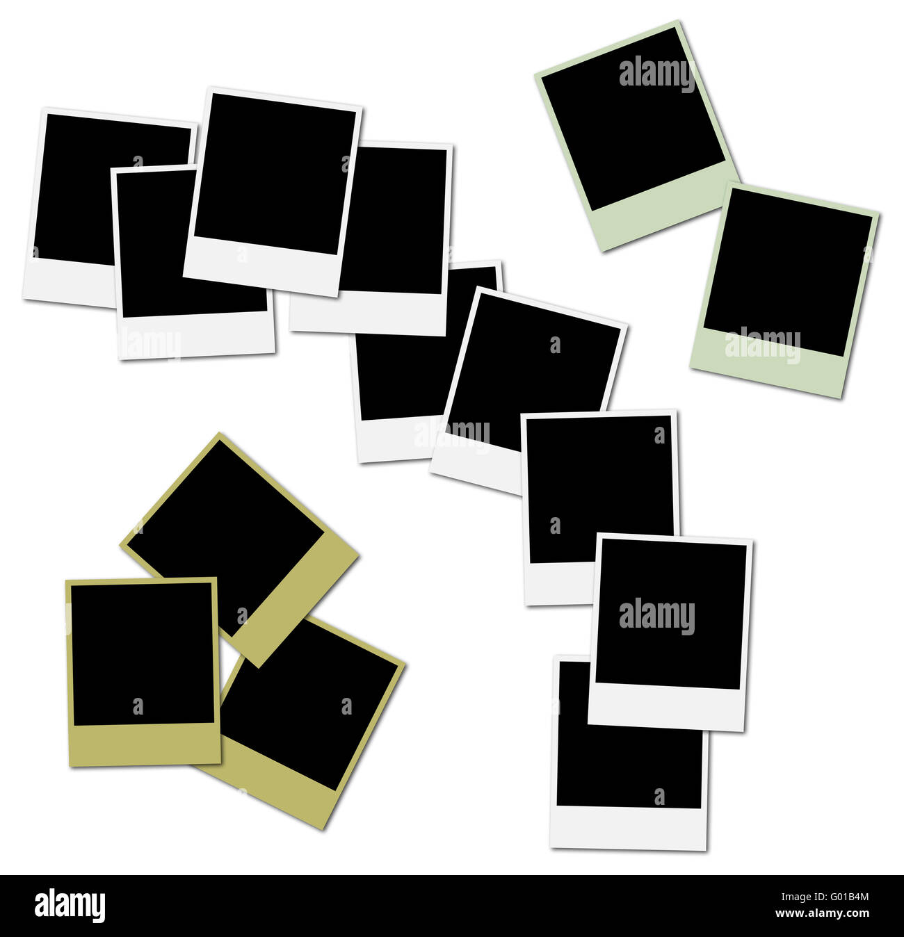 Colored frames for photo collage Stock Photo - Alamy