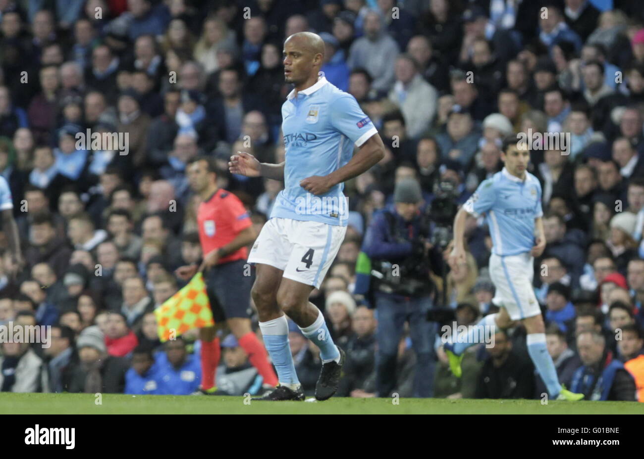 Vincent Kompany of Manchester City in action during the match of ...