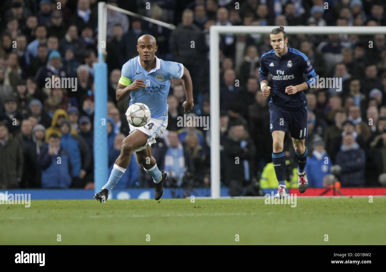 Vincent Kompany of Manchester City in action during the match of ...