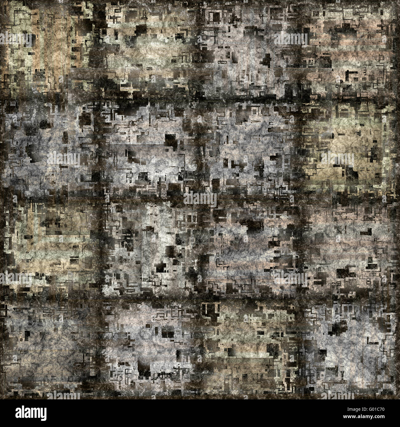 seamless texture of abstract dirty square stones Stock Photo - Alamy
