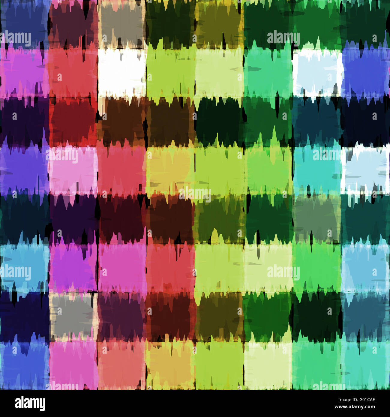 seamless texture of abstract painted square shapes Stock Photo - Alamy