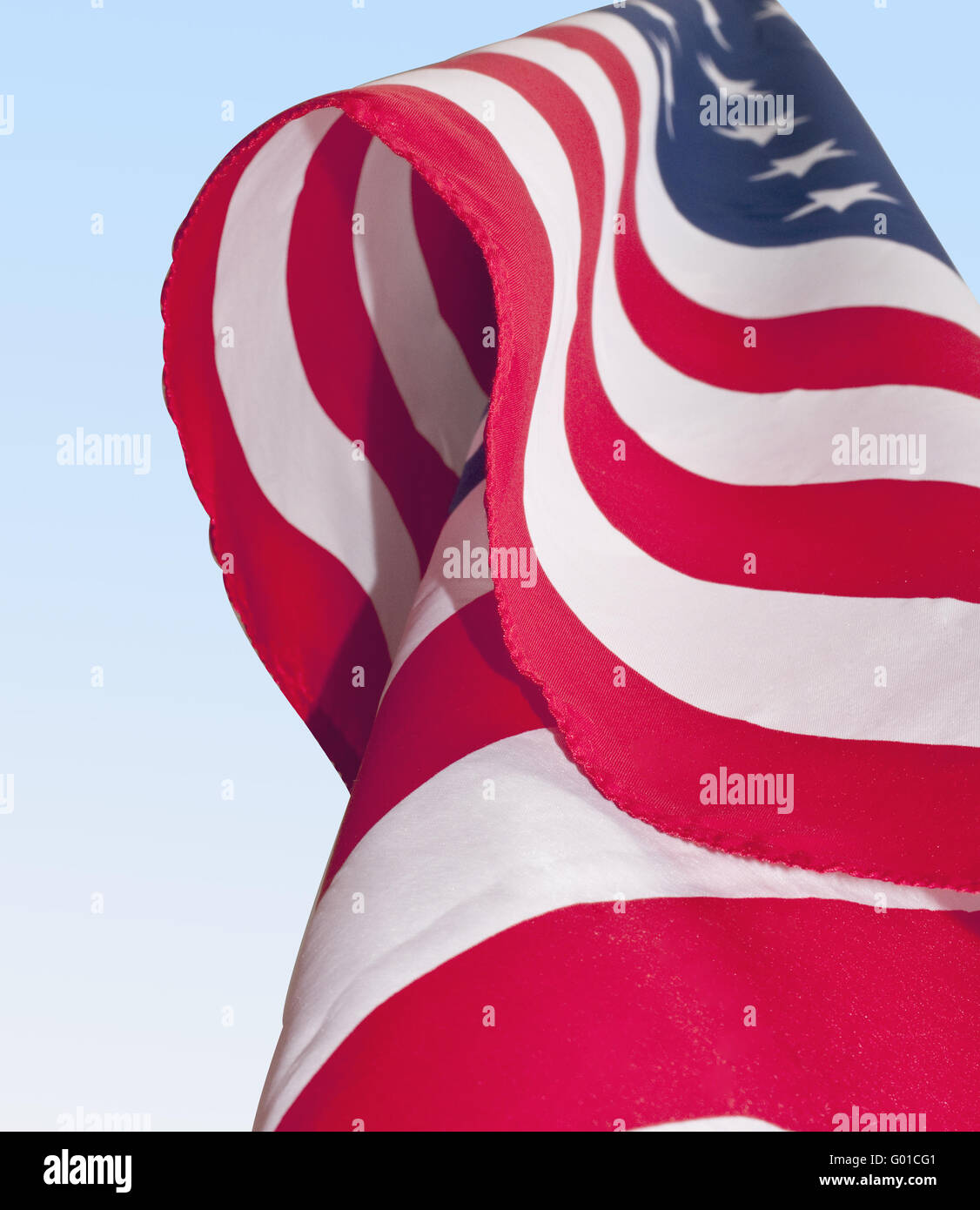 American flag from a low angle Stock Photo - Alamy