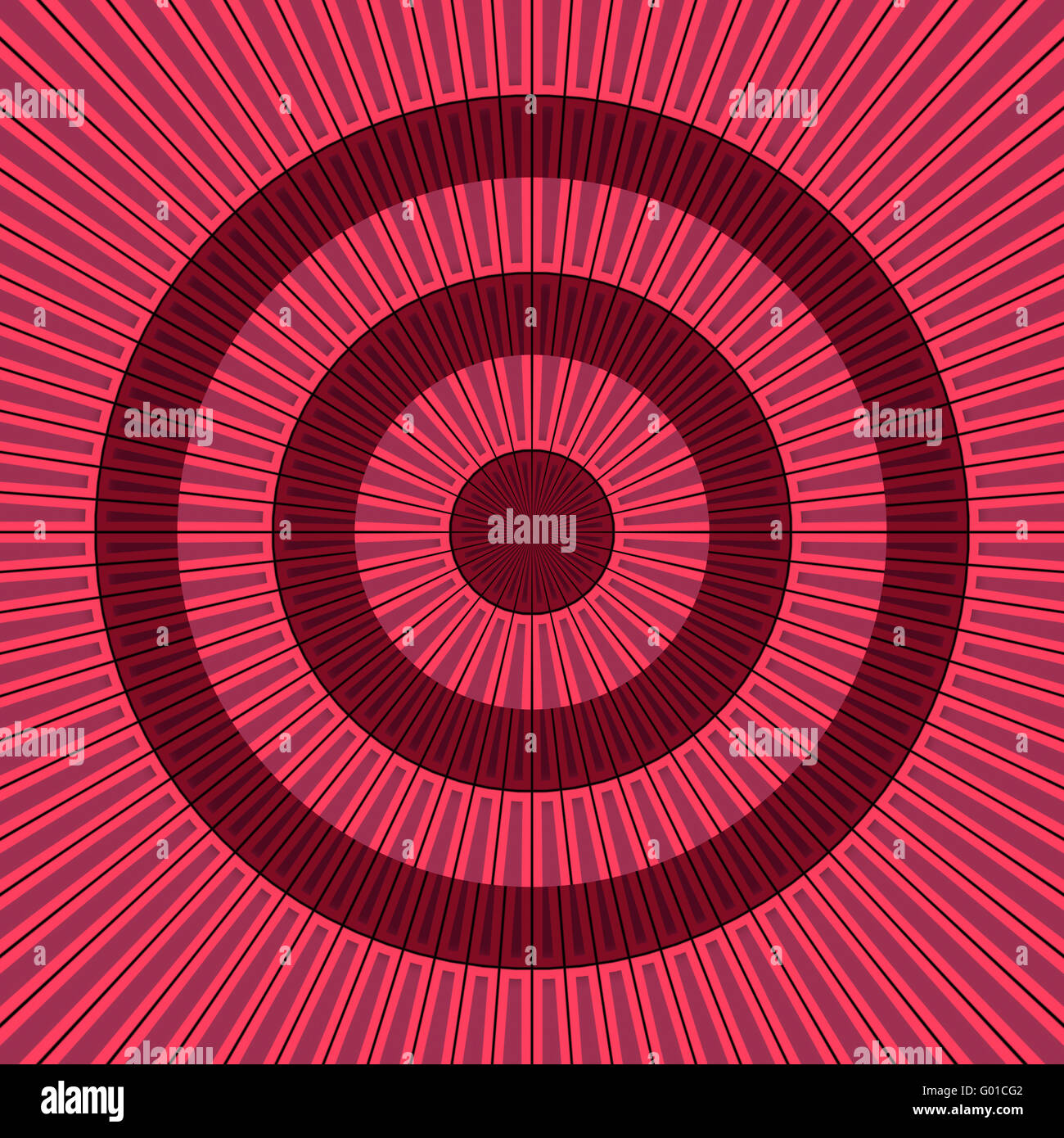 symbolic image of red rings and stripes from the centre Stock Photo - Alamy