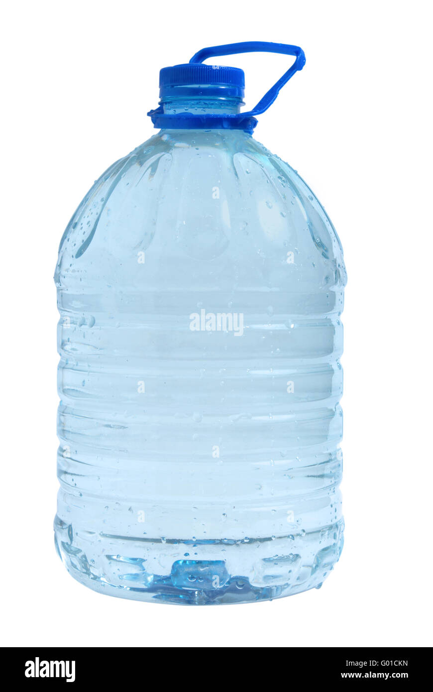 Plastic bottle of clean water isolated on white background and clipping ...