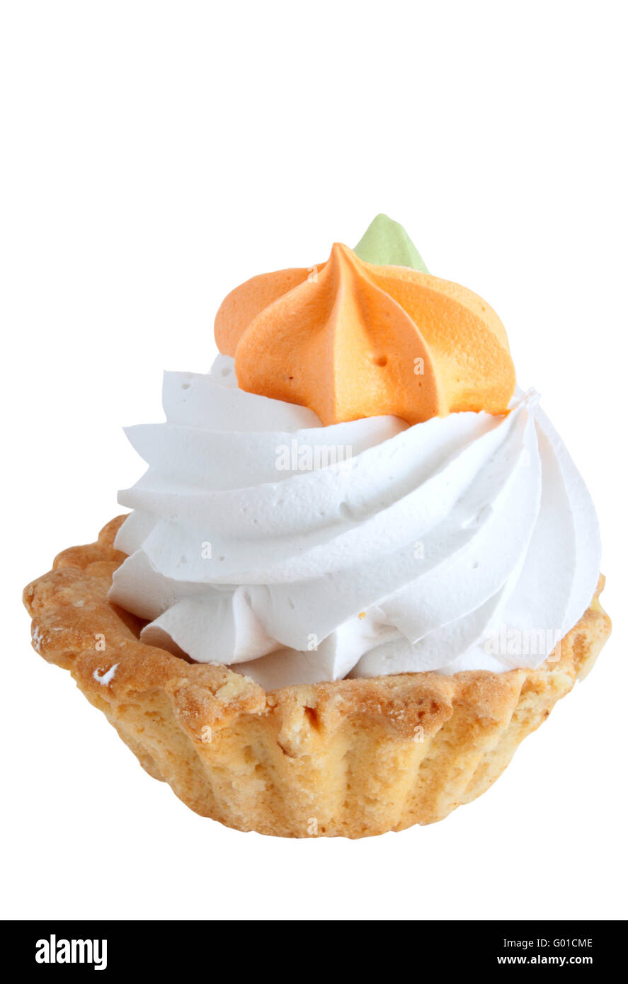 Cake with a zephyr isolated on a white background Stock Photo - Alamy