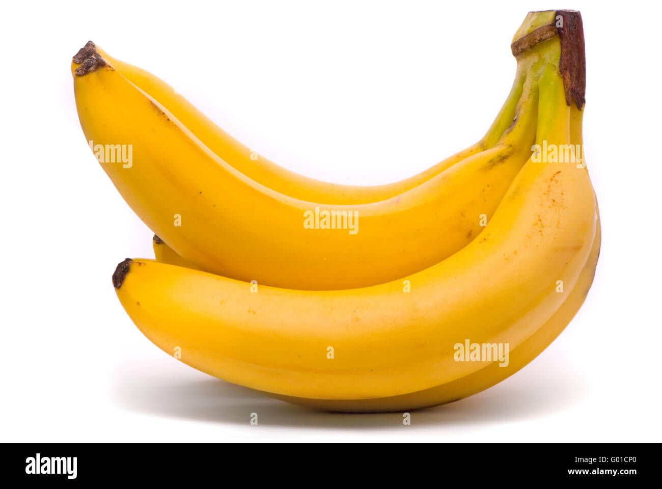 Bunch of bananas isolated on white background Stock Photo - Alamy