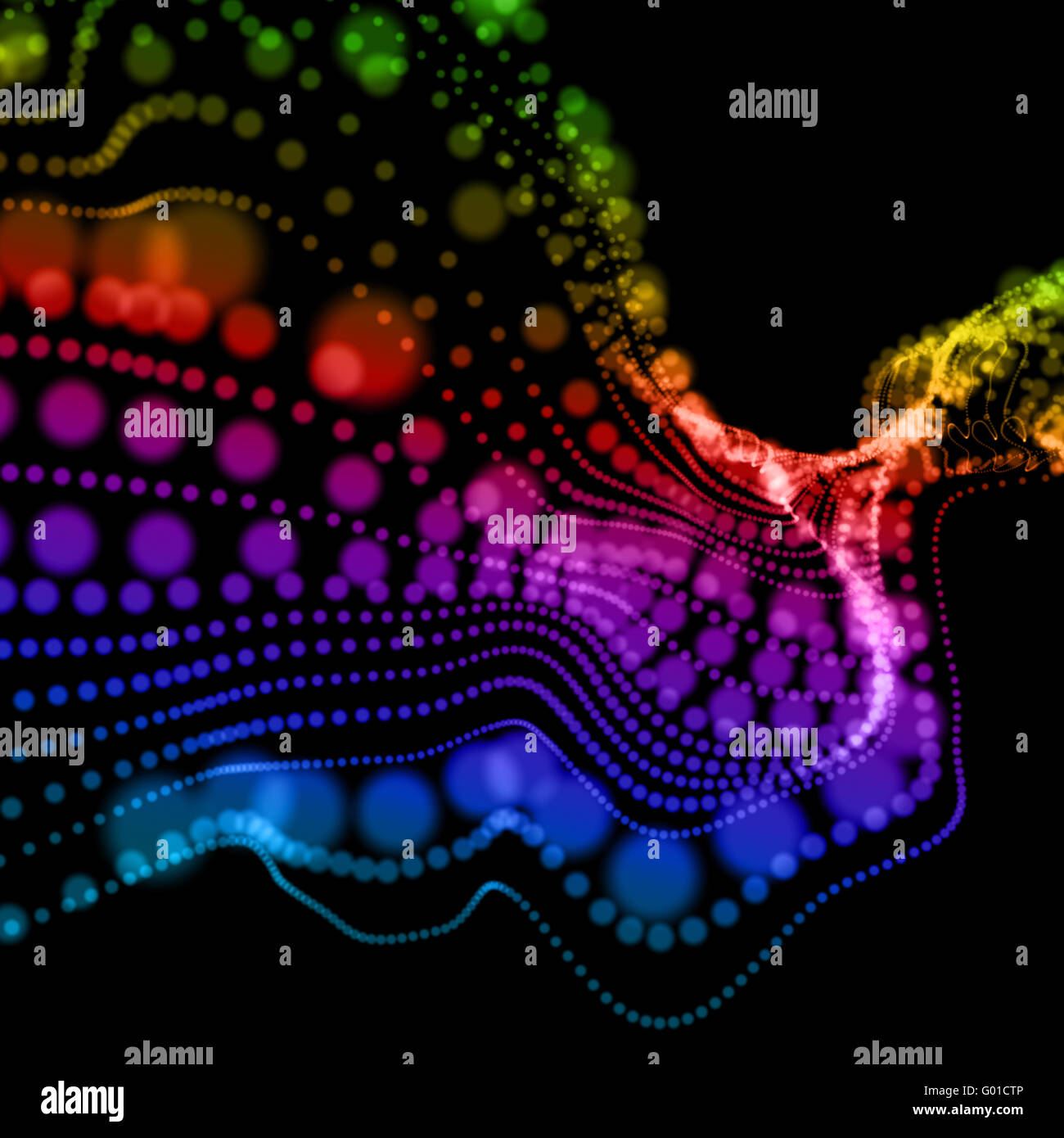 bright colorful blurry dotted wavy background in p Stock Photo - Alamy
