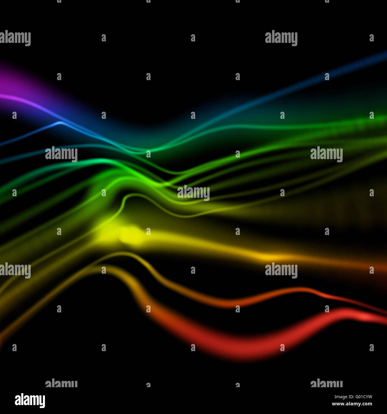 bright colorful wavy smooth neon background in per Stock Photo - Alamy