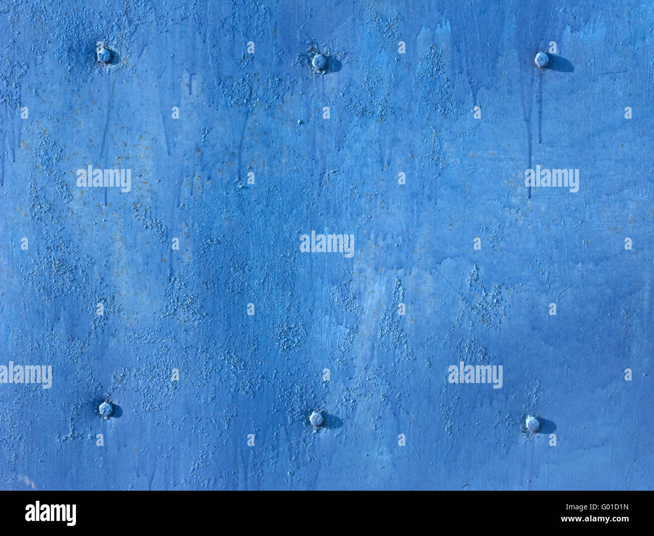 Close up of blue colored metal background with bolts Stock Photo - Alamy