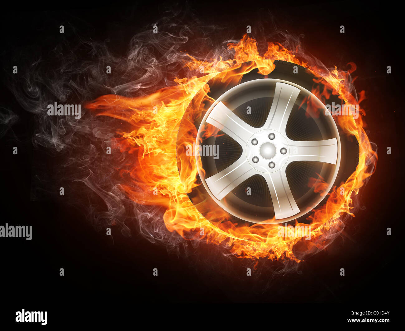 Flame tire hi-res stock photography and images - Alamy