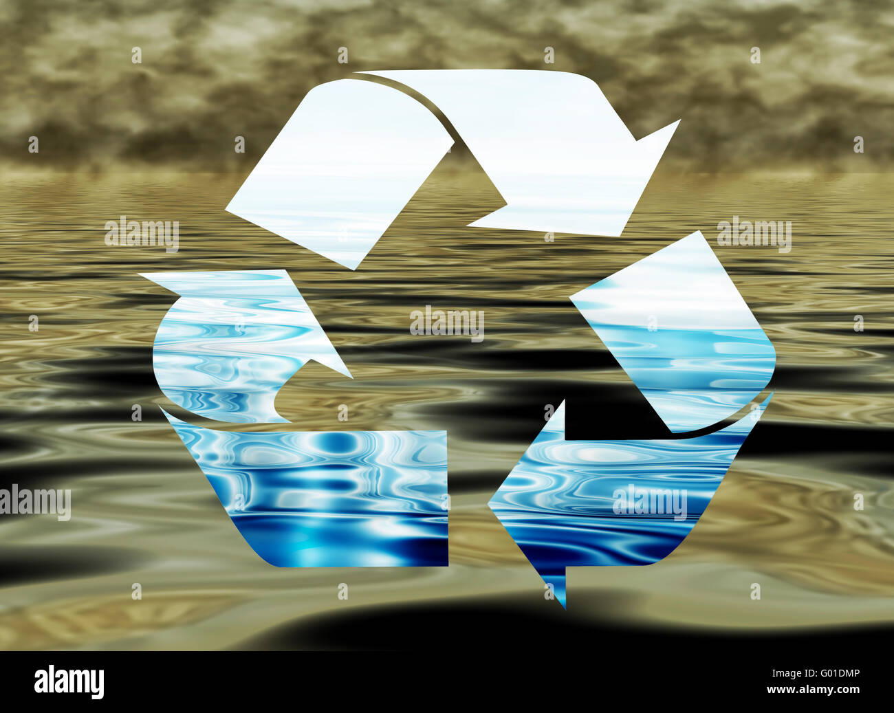 Recycling water, environmental concept, water pollution Stock Photo - Alamy