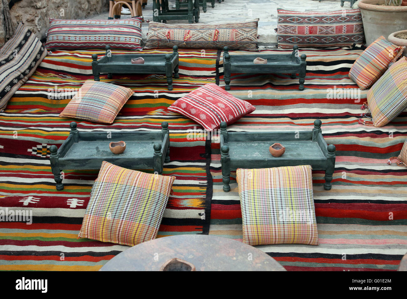 Hammamet, arabic coffee bar Stock Photo - Alamy