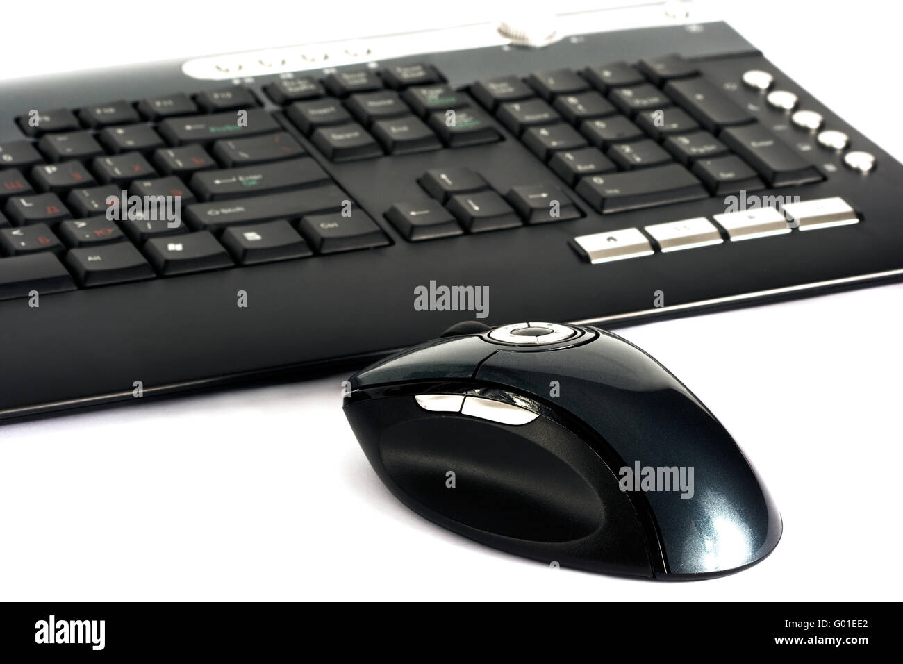 keyboard and computer mouse isolated on white background Stock Photo ...
