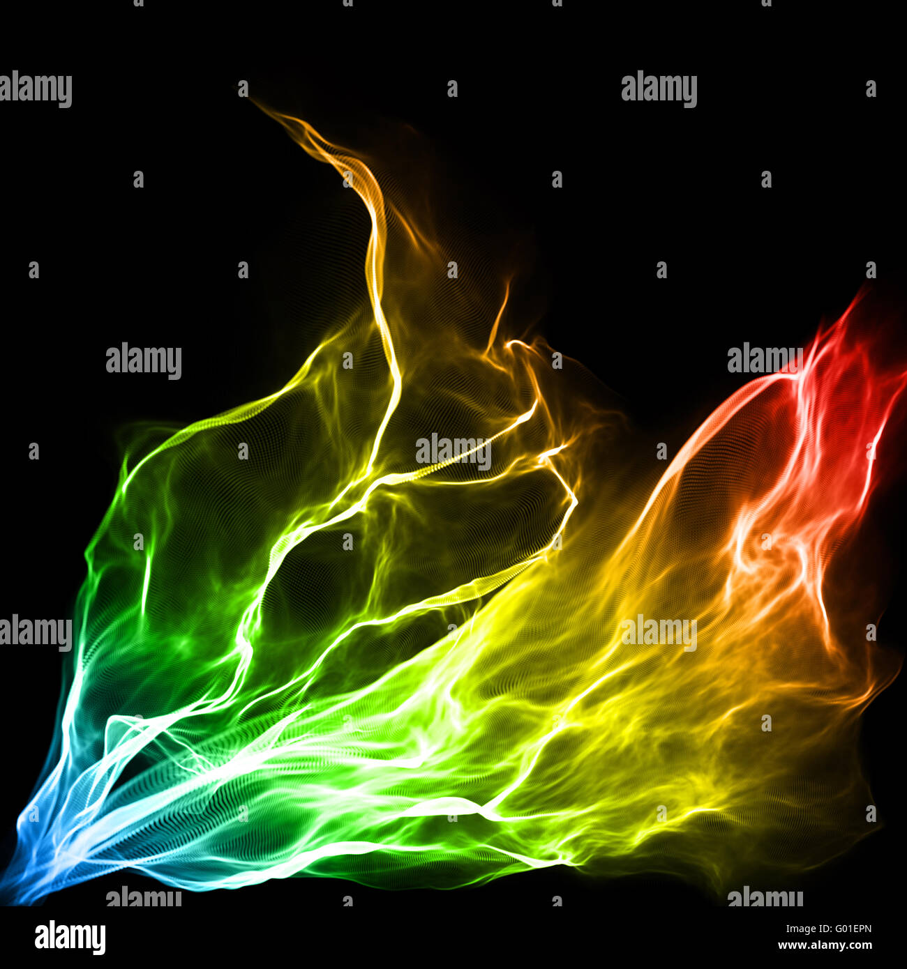 bright colorful abstract flames in perspective Stock Photo - Alamy