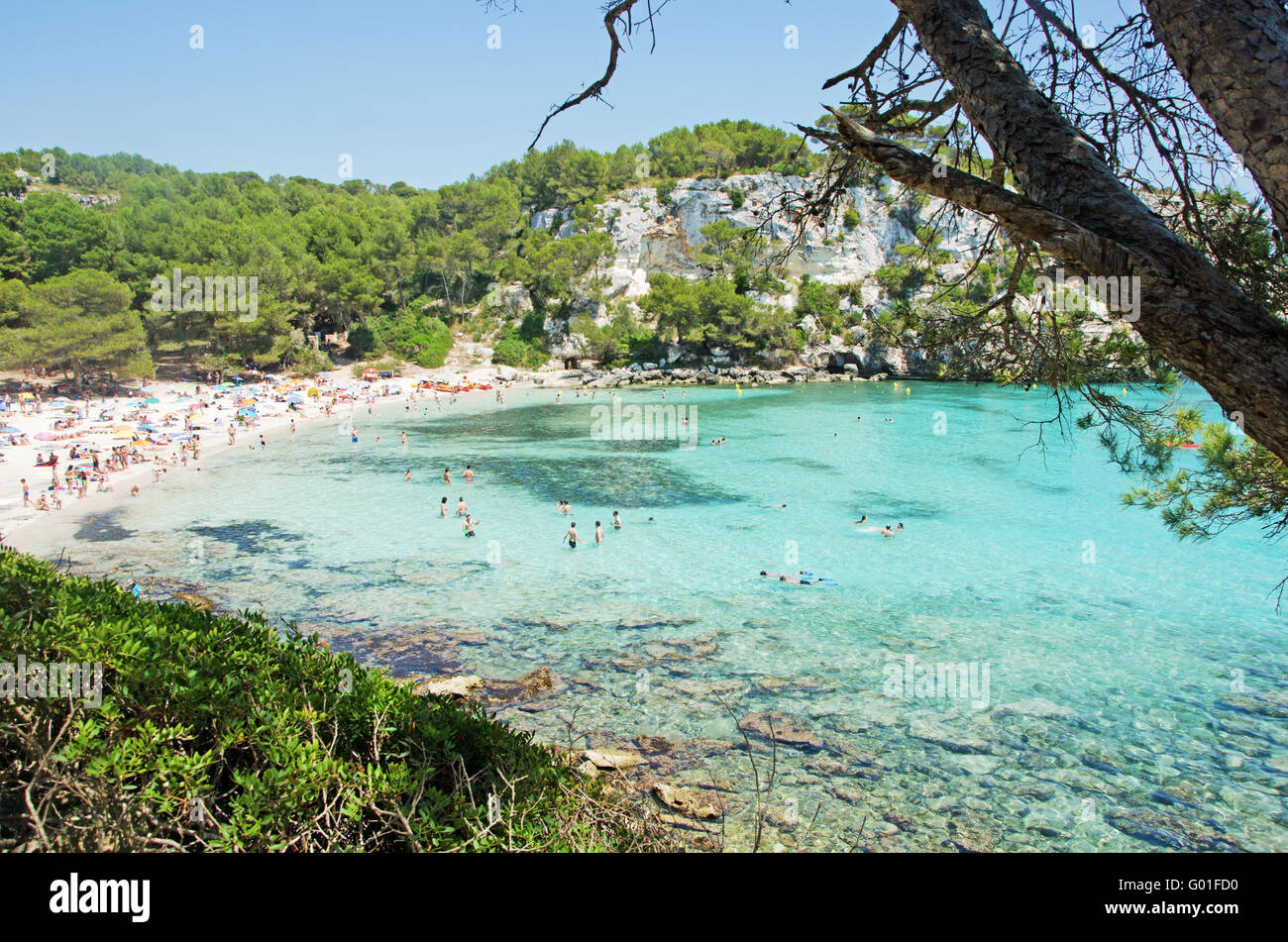 Cala macarelleta beach hi-res stock photography and images - Alamy