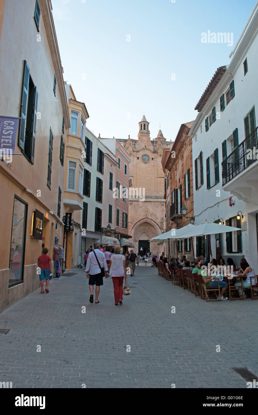 Menorca, Balearic Islands, Spain, Europe: palaces and building in the ...