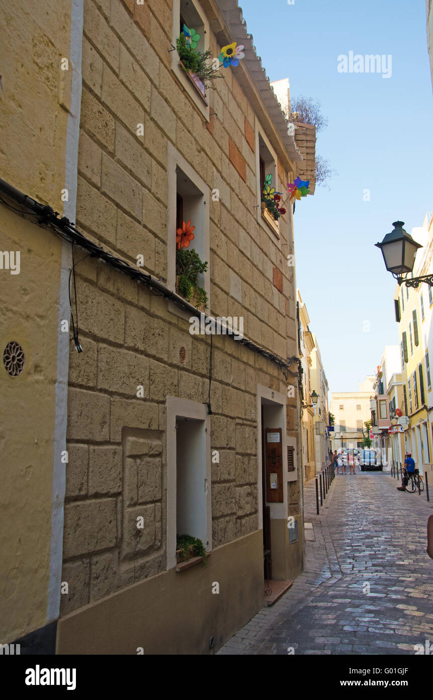 Menorca, Balearic Islands, Spain, Europe: palaces and building in the ...