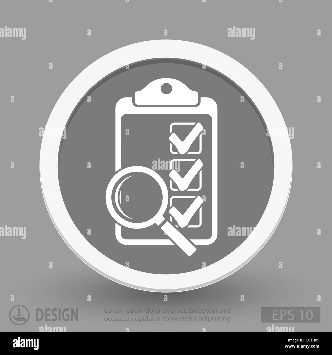 Pictograph of checklist Stock Vector Image & Art - Alamy