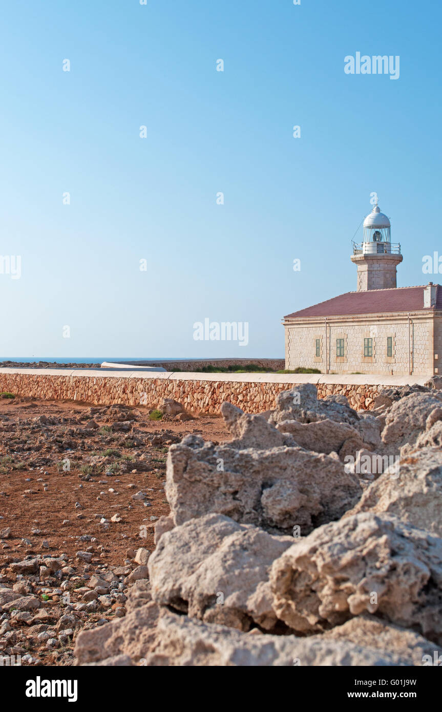 Menorca, Balearic Islands, Spain, Europe: red rocks and nature on the ...