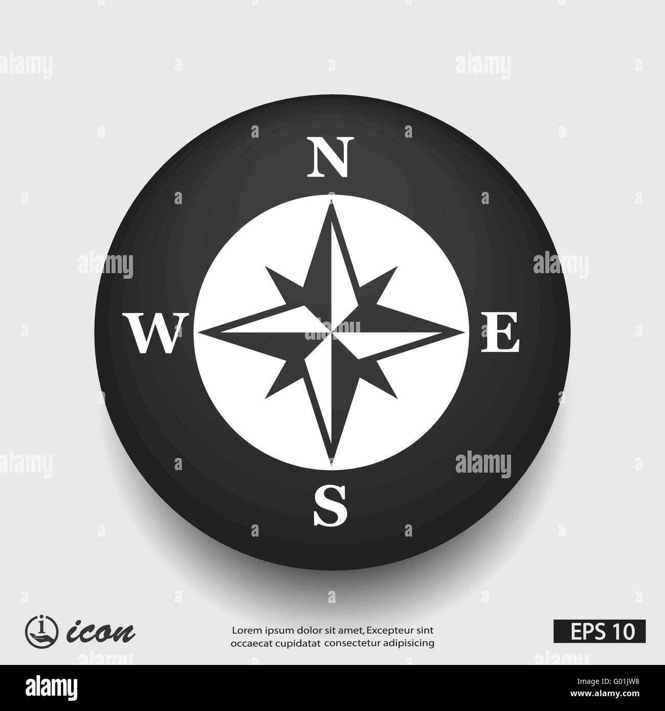 Pictograph of compass Stock Vector Image & Art - Alamy
