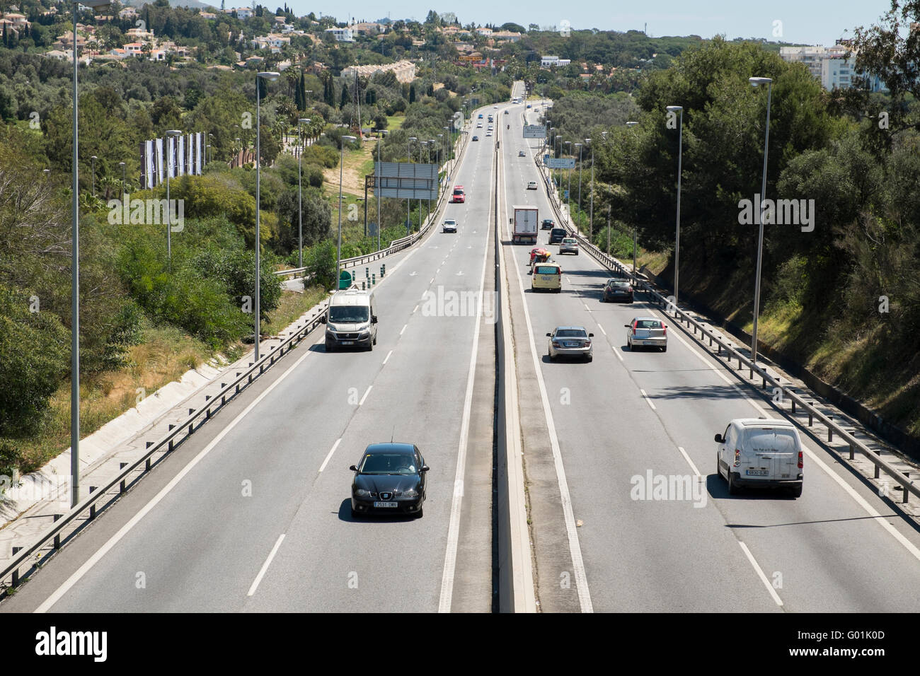 A7 (N340). Marbella, Málaga, Spain Stock Photo - Alamy