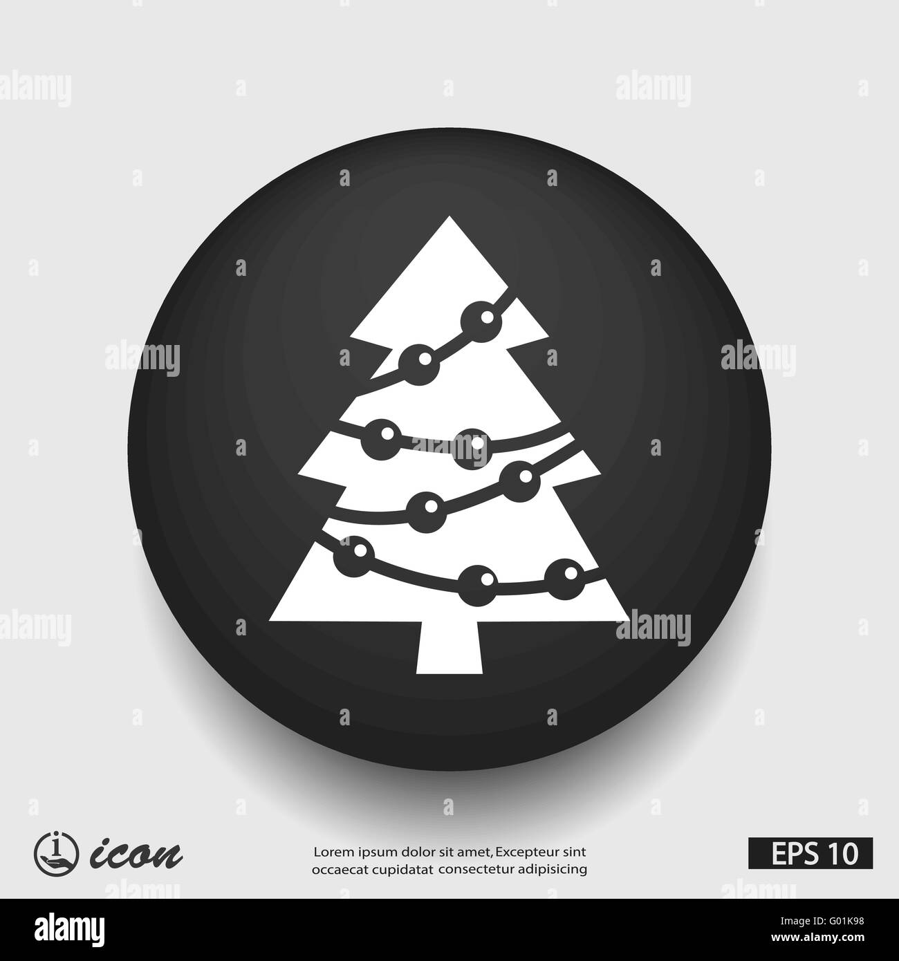 Pictograph of christmas tree Stock Vector Image & Art - Alamy