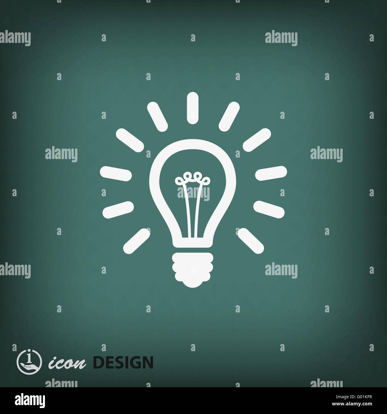 Pictograph of light bulb Stock Vector Image & Art - Alamy