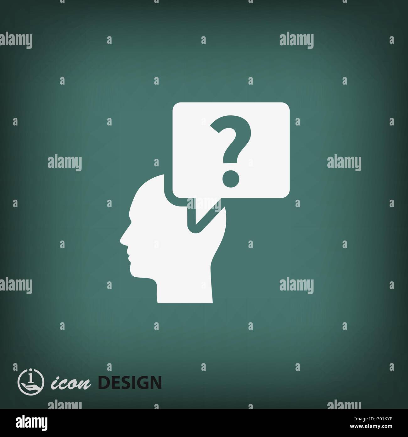 Pictograph of question mark and man Stock Vector Image & Art - Alamy