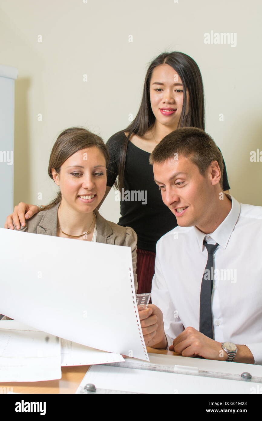 Modern multicultural working together hi-res stock photography and ...