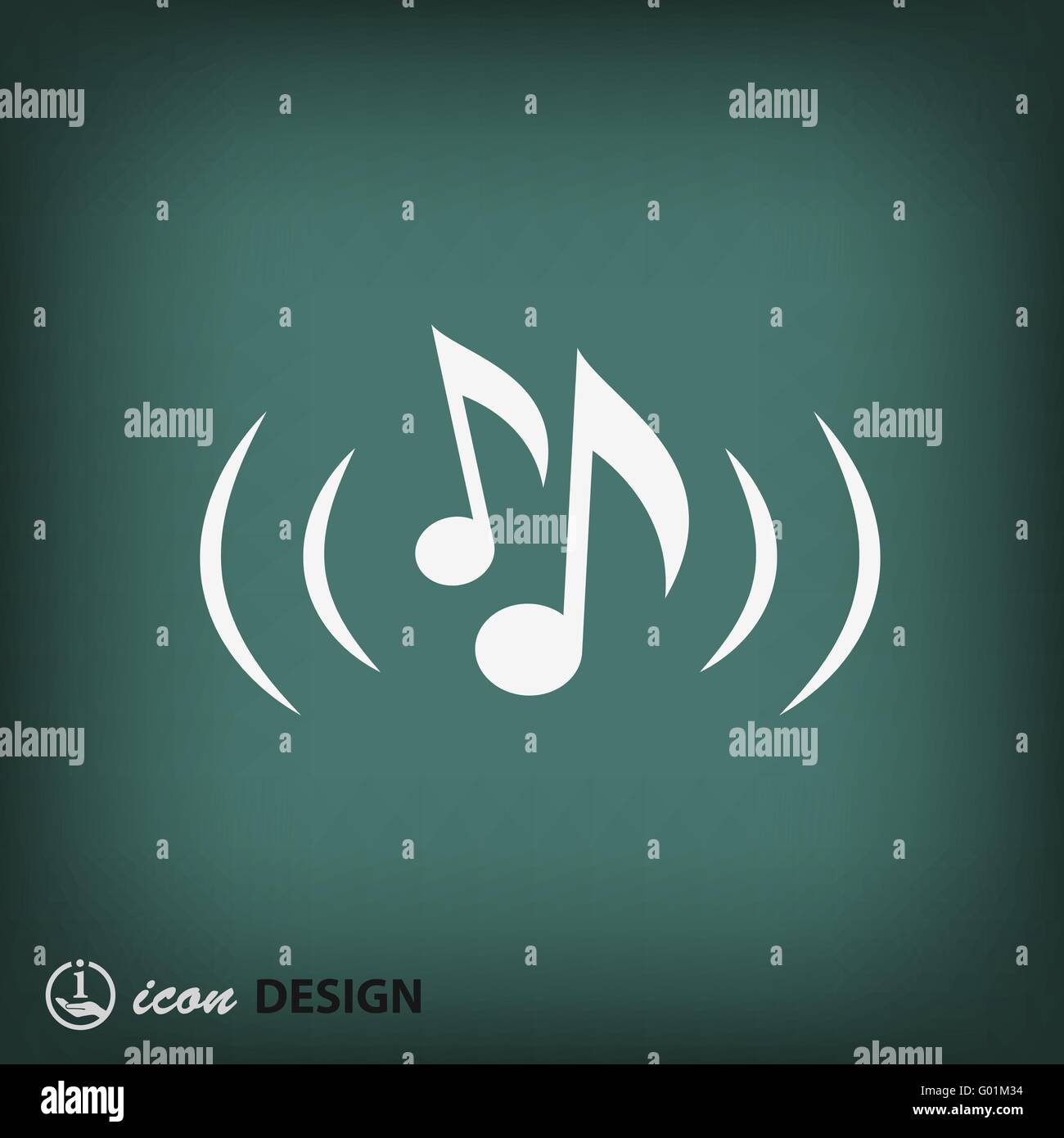 Pictograph of music note Stock Vector Image & Art - Alamy